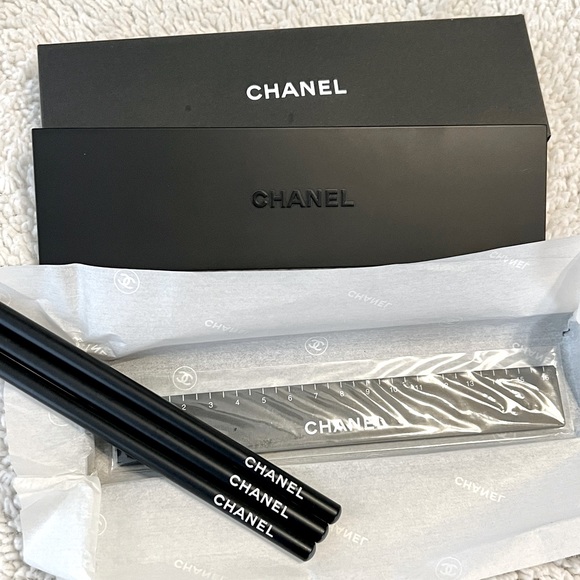 CHANEL | Office | Chanel Pencils Ruler Set | Poshmark